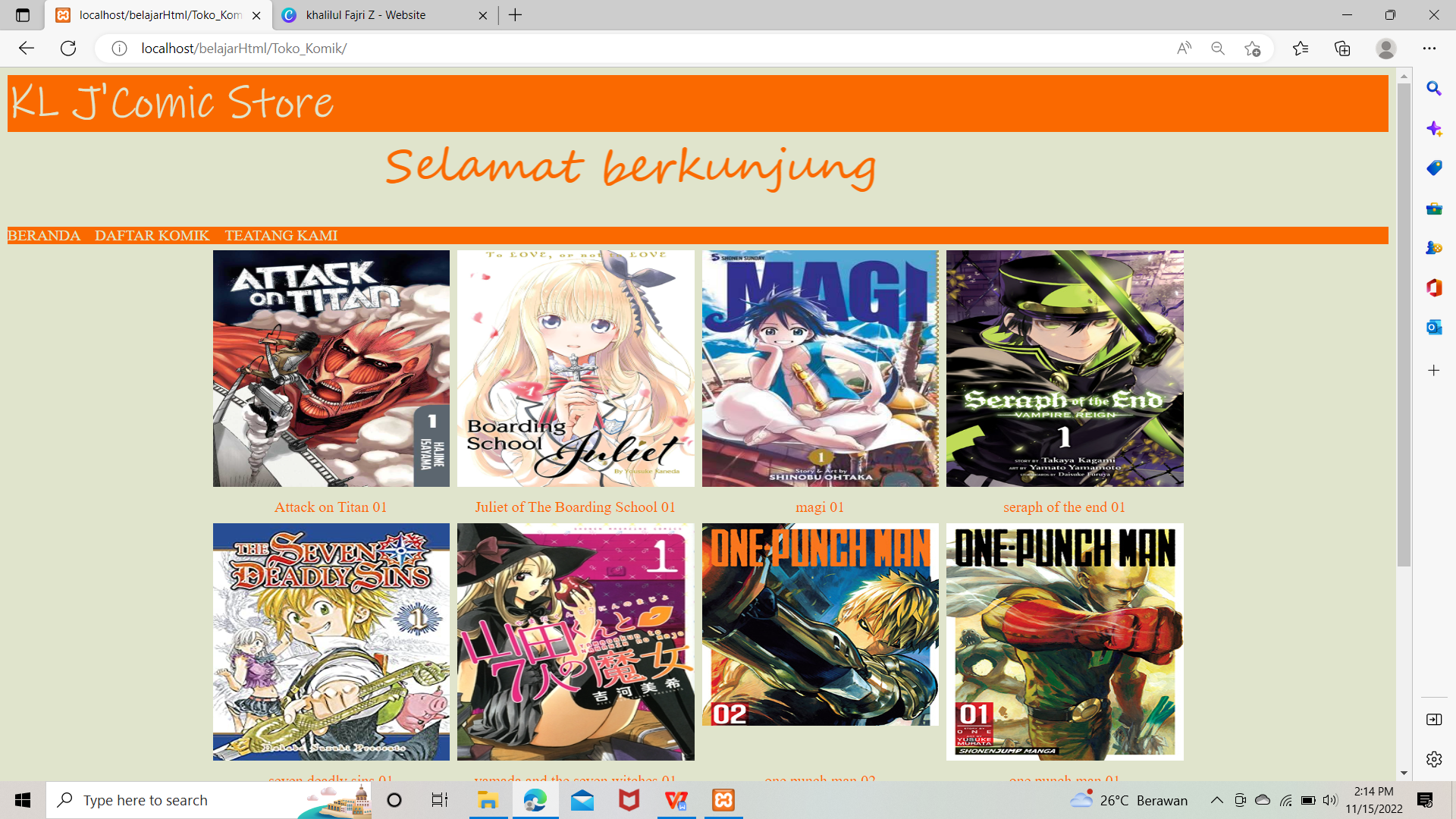 My Portofolio | Khalilul Fajri